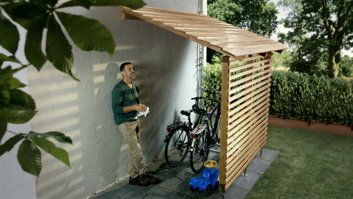 Fietsgarage - bikeport - Bescherming tegen weer en wind | rotopino.nl