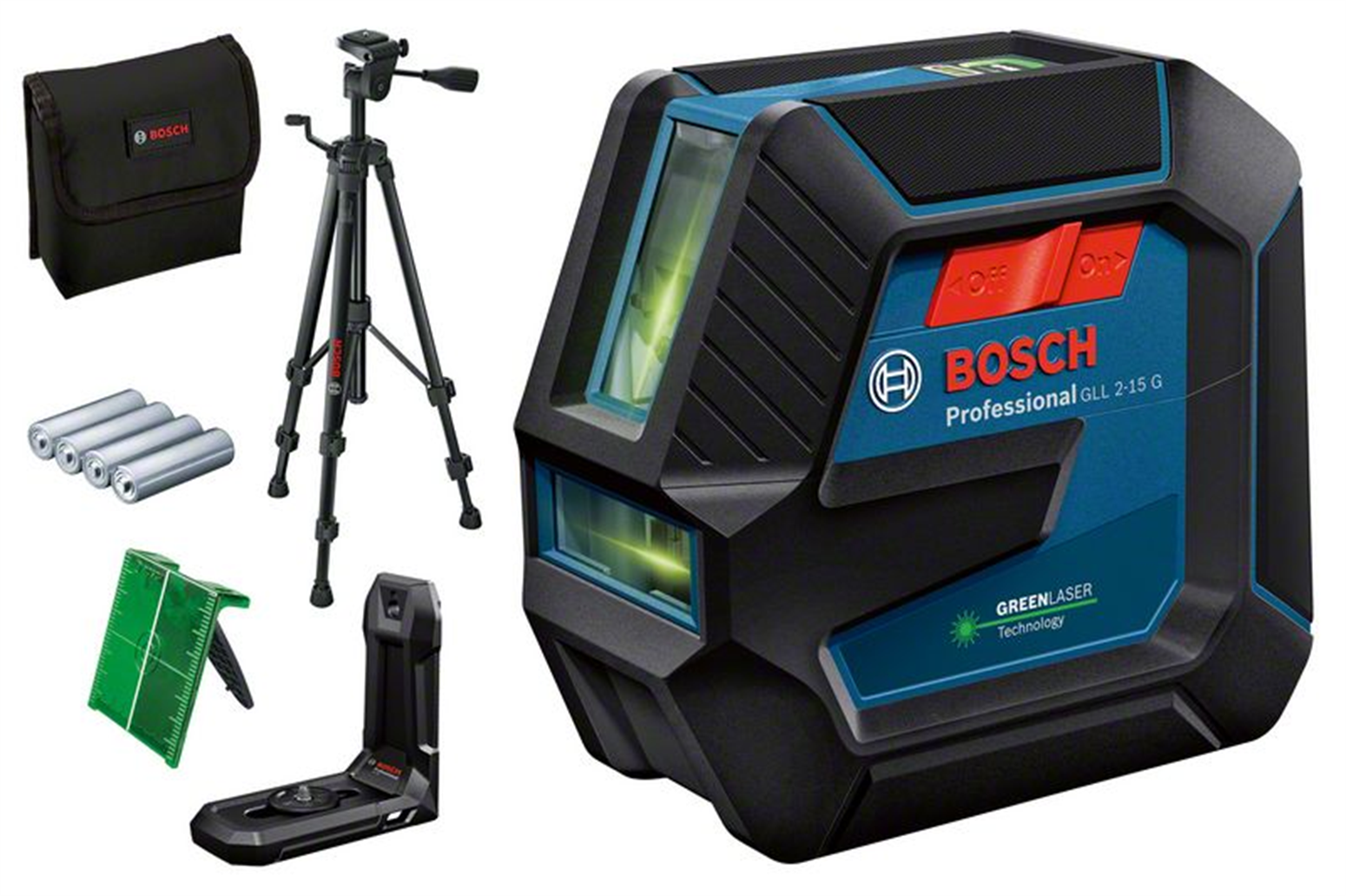 Kruislaser + statief Bosch GLL 2-15 G/BT 150 | rotopino.nl