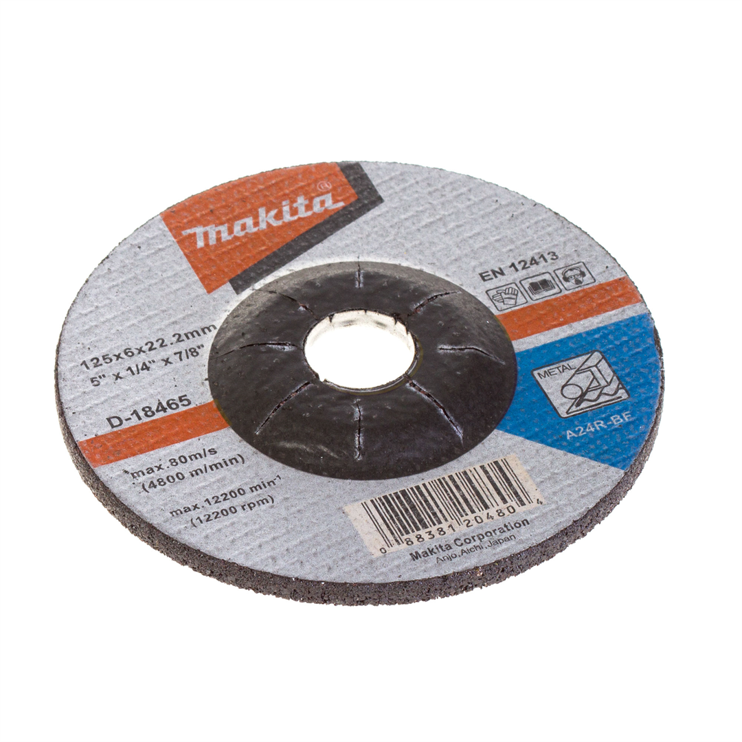 Slijpschijf voor metaal 125x6mm Makita D-18465 | rotopino.nl
